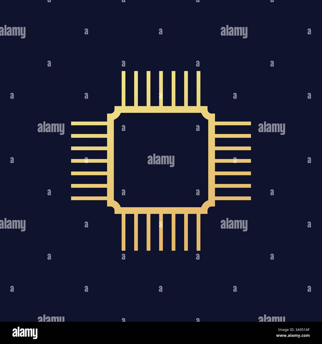 Chip icon flat vector illustration Stock Vector Image & Art - Alamy