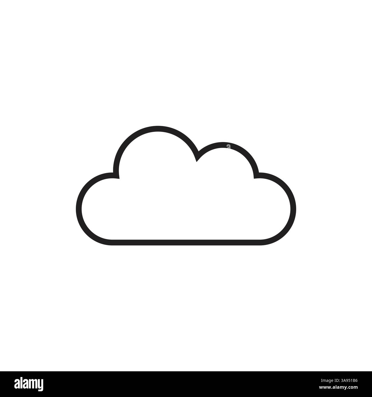 Flat cloud icon symbol vector Illustration Stock Vector Image & Art - Alamy