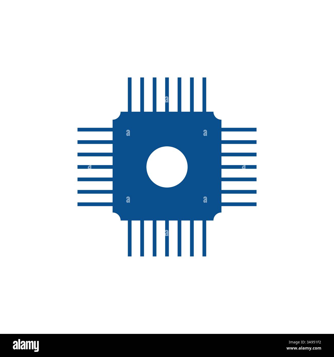 Flat chip icon symbol vector Illustration Stock Vector Image & Art - Alamy
