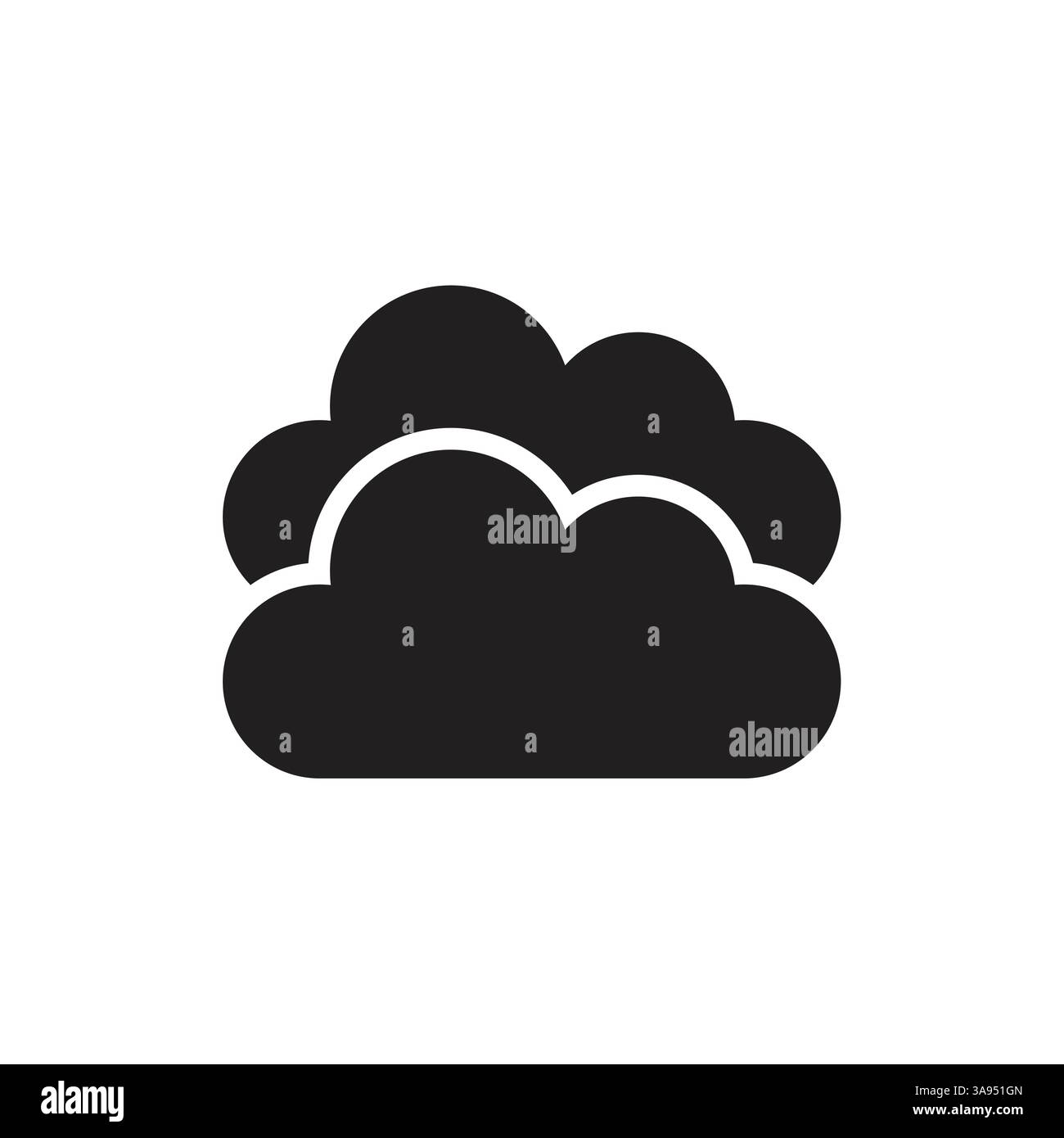 Flat cloud icon symbol vector Illustration Stock Vector Image & Art - Alamy