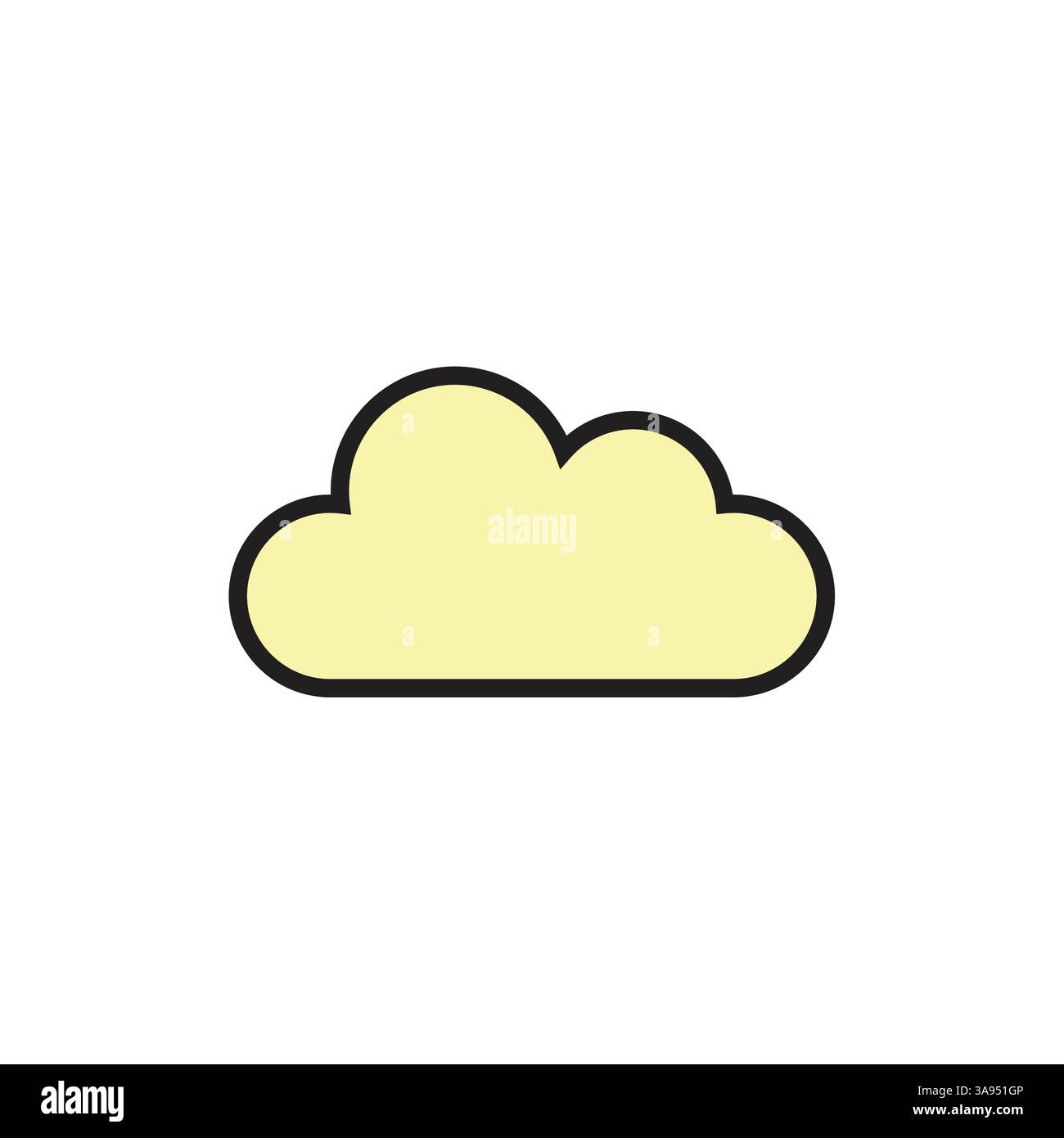Flat cloud icon symbol vector Illustration Stock Vector Image & Art - Alamy
