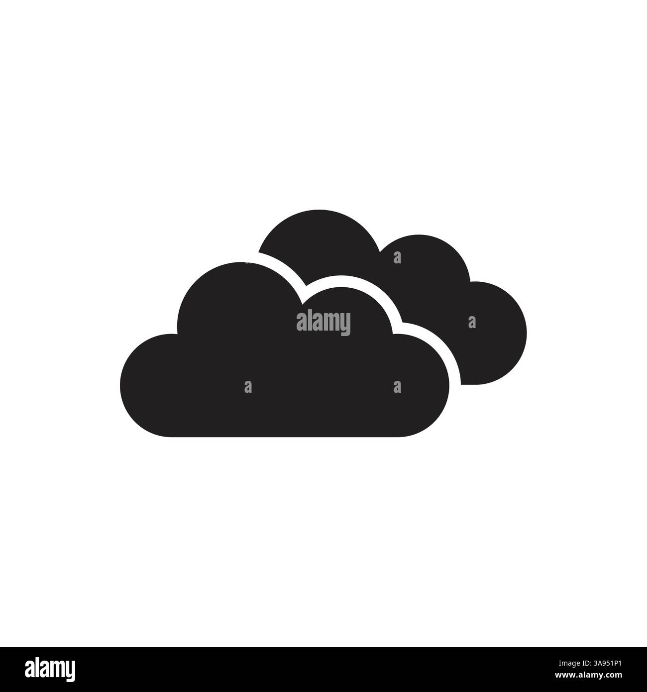 Flat cloud icon symbol vector Illustration Stock Vector Image & Art - Alamy