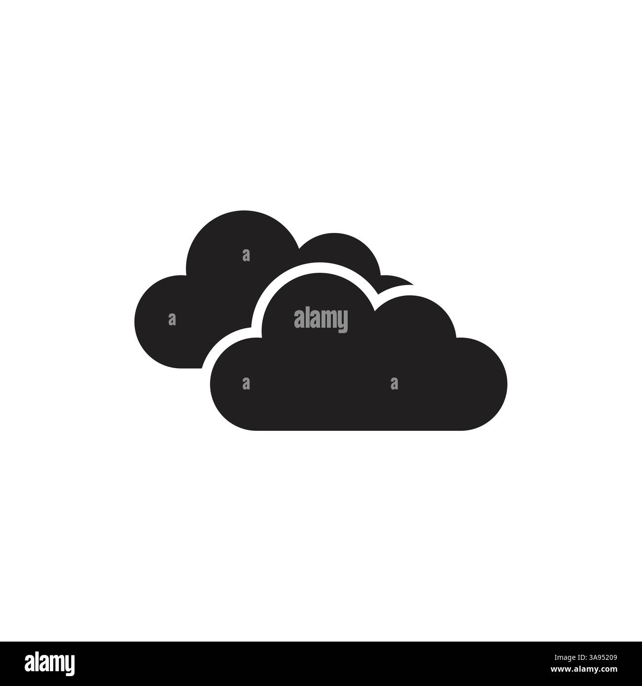 Flat cloud icon symbol vector Illustration Stock Vector Image & Art - Alamy