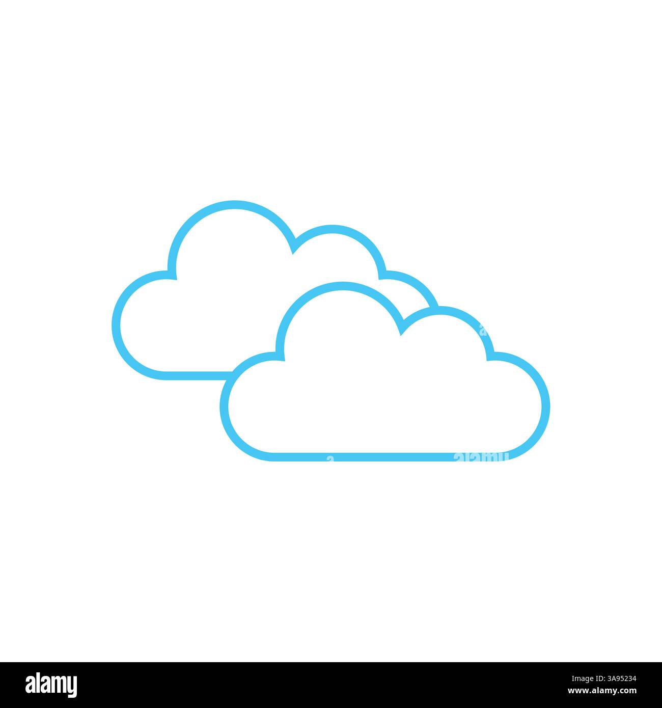 Flat cloud icon symbol vector Illustration Stock Vector Image & Art - Alamy