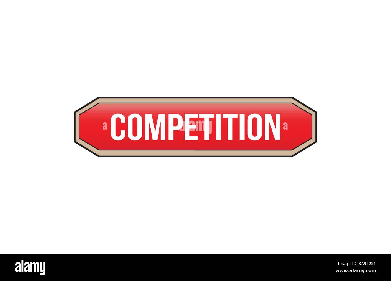 Red banner Competition on white background Stock Vector Image & Art - Alamy