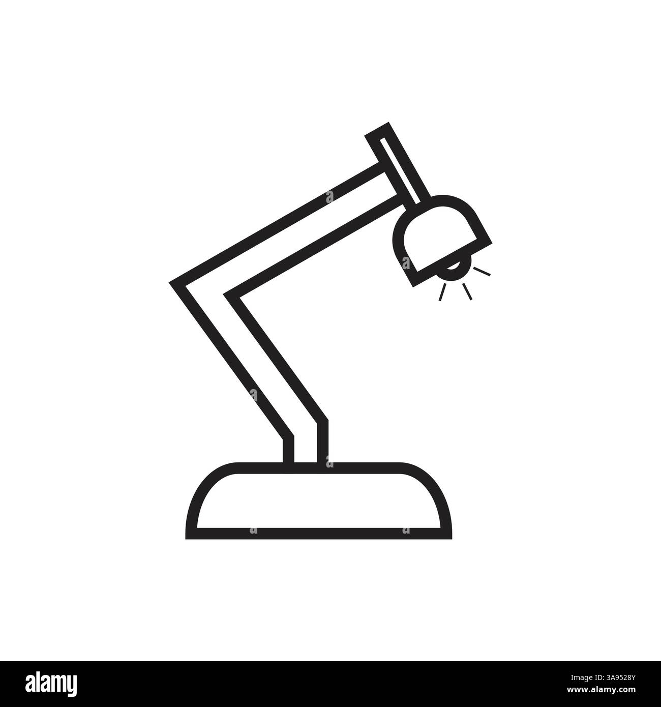 Flat desk lamp icon symbol vector Illustration Stock Vector Image & Art ...