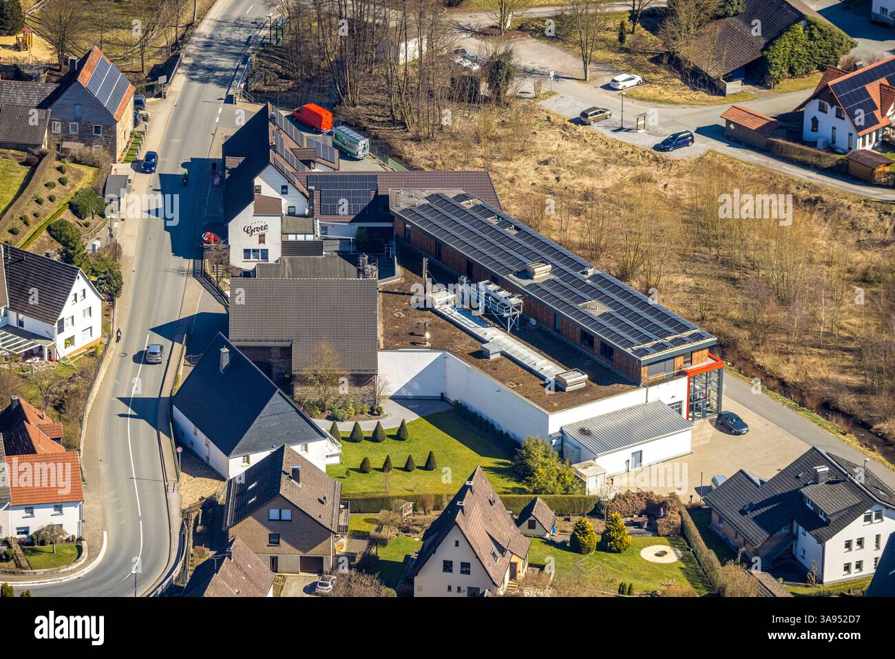 Luftbild, Goldbäckerei Grote GmbH Gebäude, Sunderner Straße ...