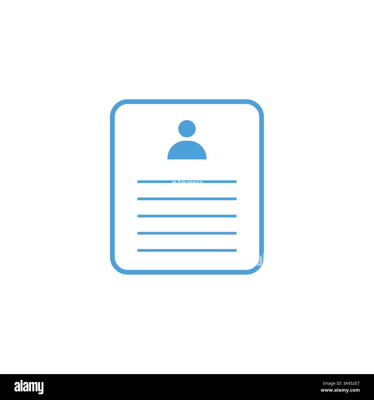 Flat CV icon symbol vector Illustration Stock Vector Image & Art - Alamy