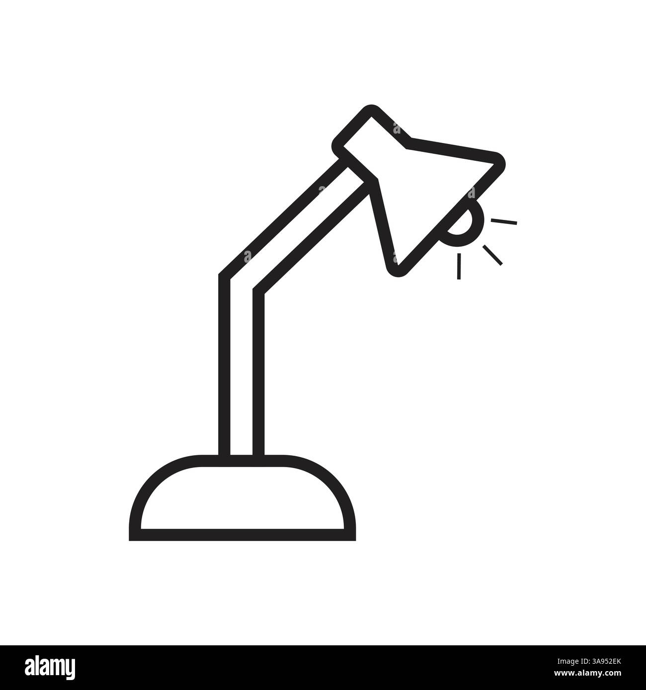 Desk lamp icon flat vector illustration Stock Vector Image & Art - Alamy