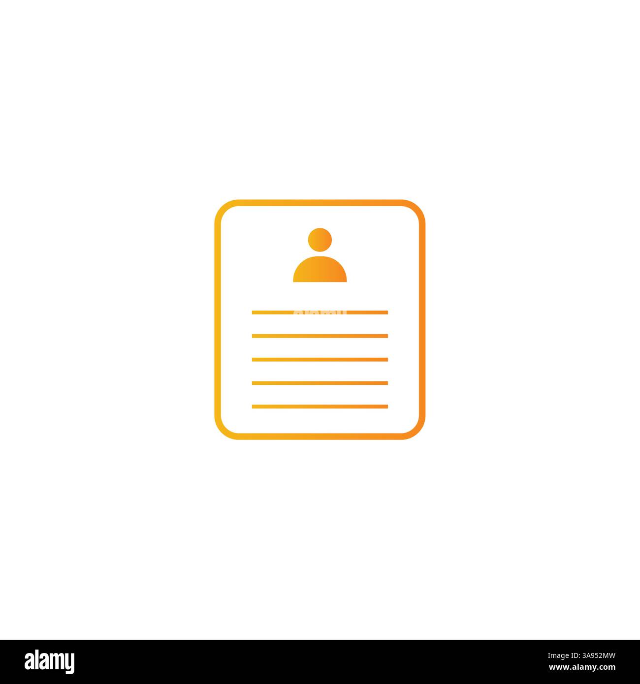 CV icon flat vector illustration Stock Vector Image & Art - Alamy