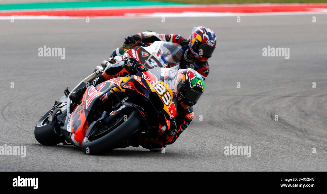 Austin, Texas. 29th Mar, 2025. Brad Binder rides in the free practice ...