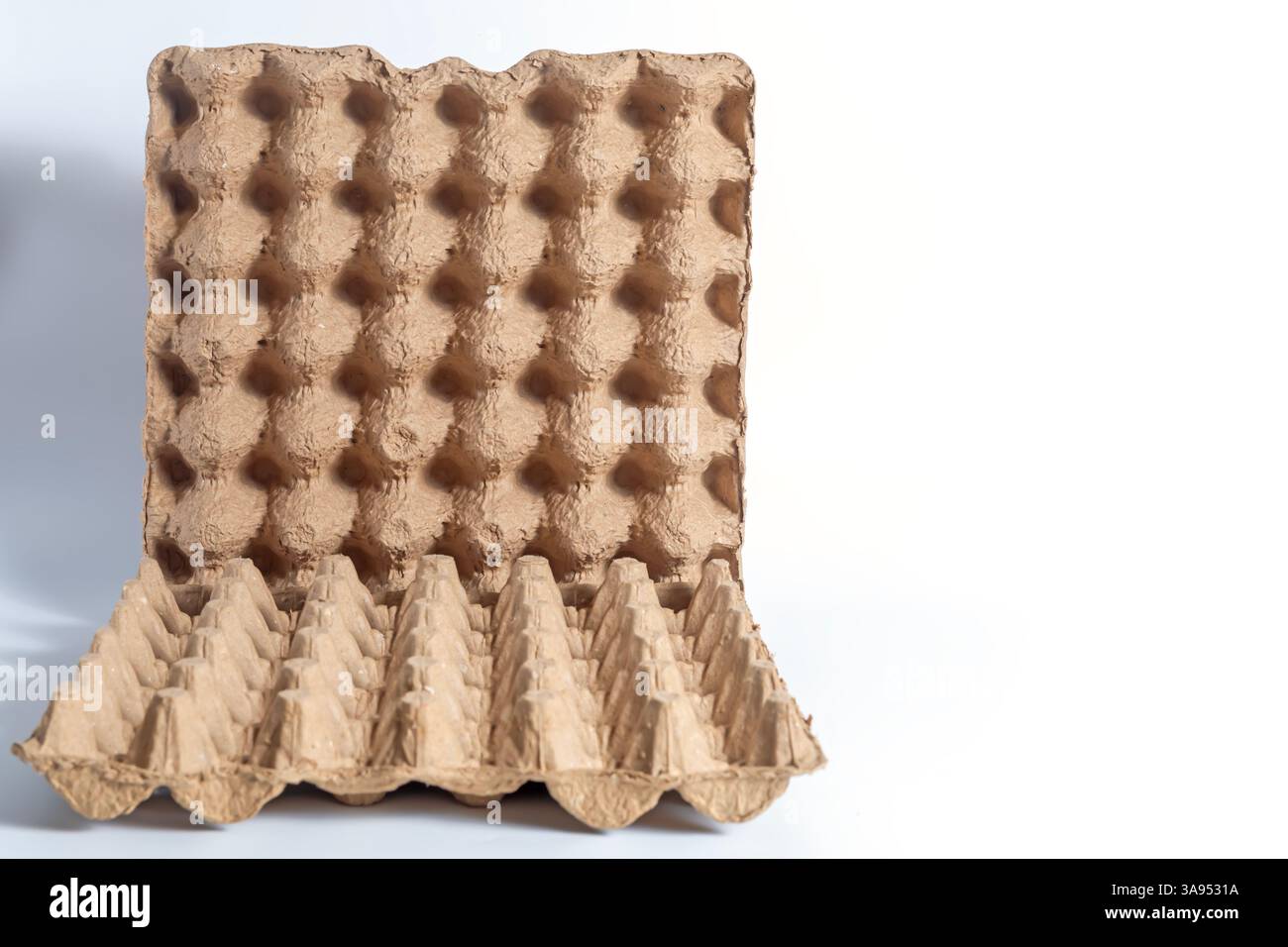 An environmentally friendly cardboard egg tray designed to safely hold ...