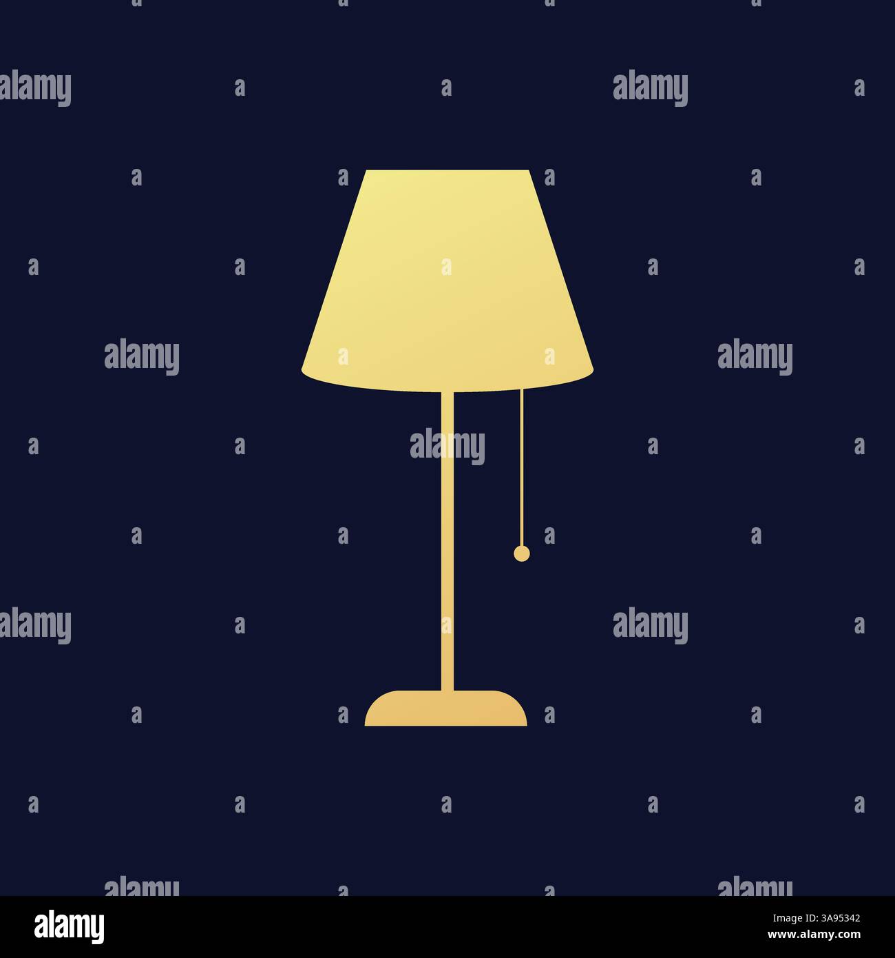 Flat desk lamp icon symbol vector Illustration Stock Vector Image & Art ...