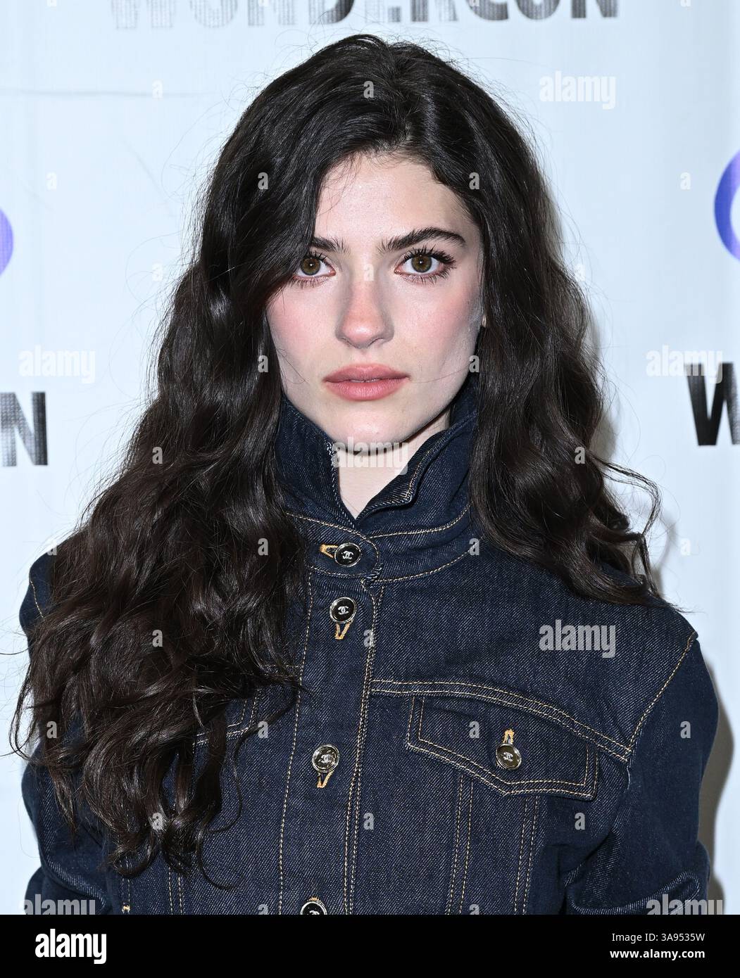 Ella Rubin arriving at WonderCon 2025 held at the Anaheim Convention ...