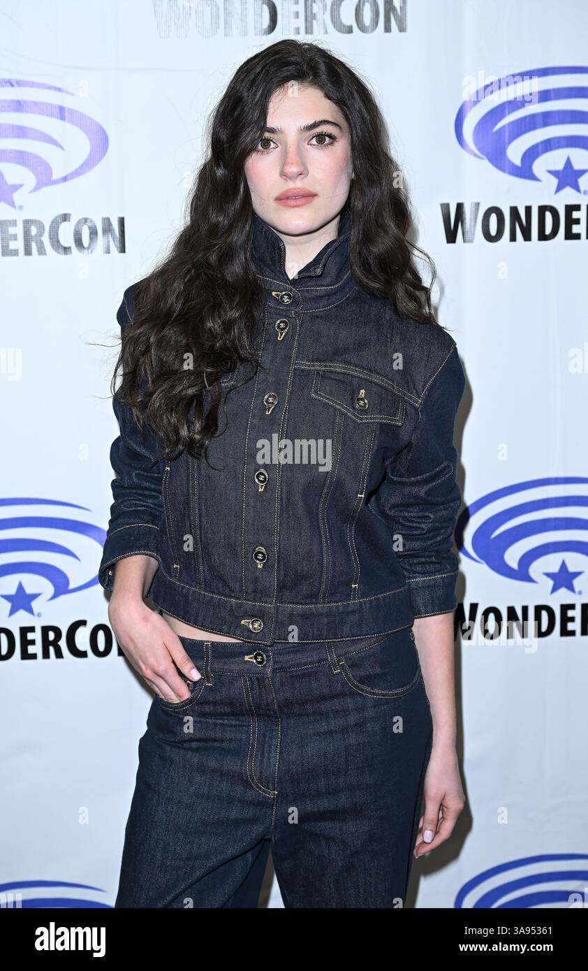 Anaheim, USA. 29th Mar, 2025. Ella Rubin arriving at WonderCon 2025 ...