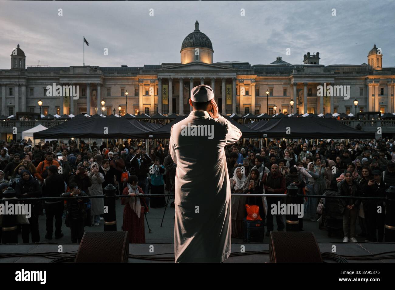 London, England, UK. 29th Mar, 2025. Open Iftar event organised by the ...