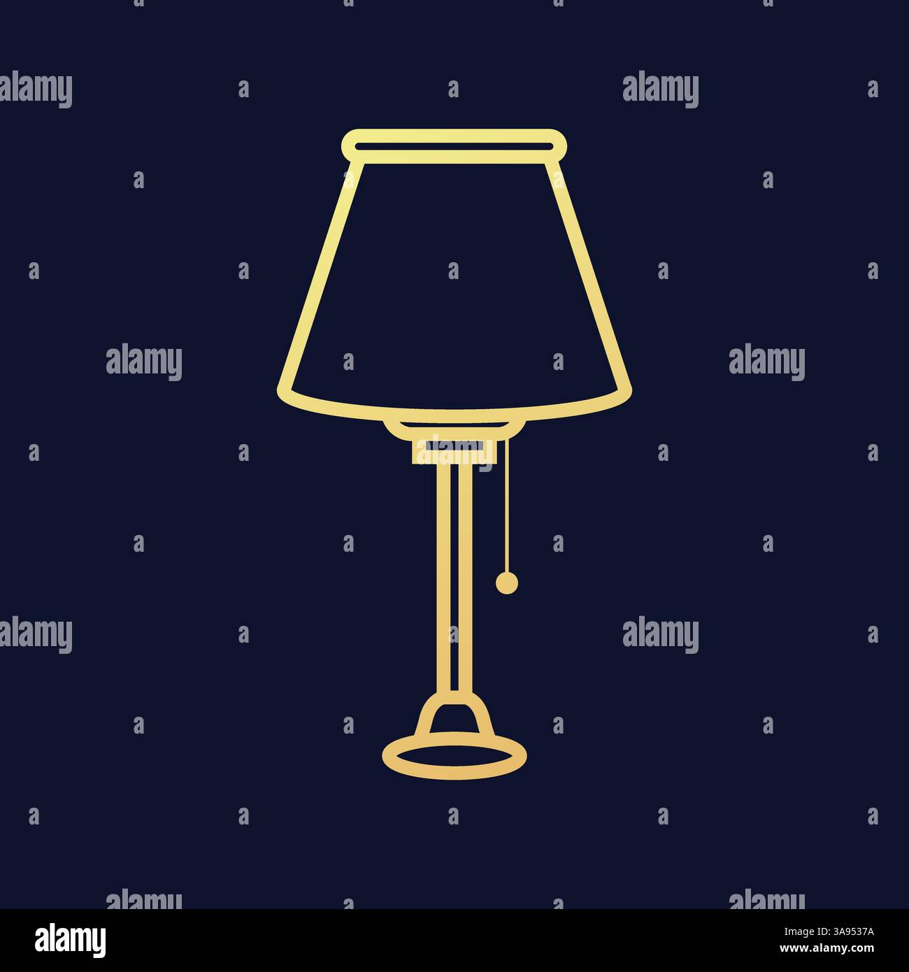 Flat desk lamp icon symbol vector Illustration Stock Vector Image & Art ...