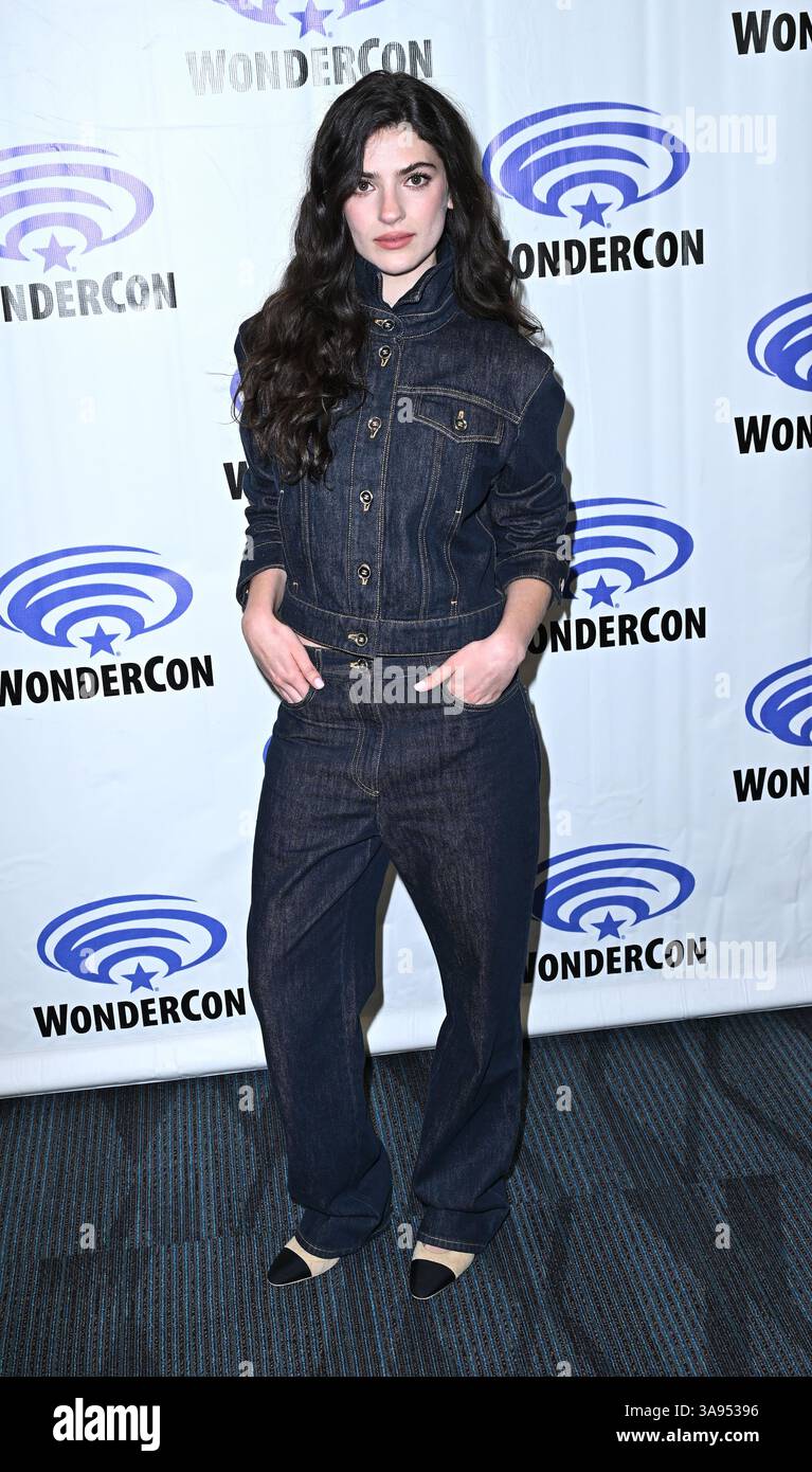 Anaheim, USA. 29th Mar, 2025. Ella Rubin arriving at WonderCon 2025 ...