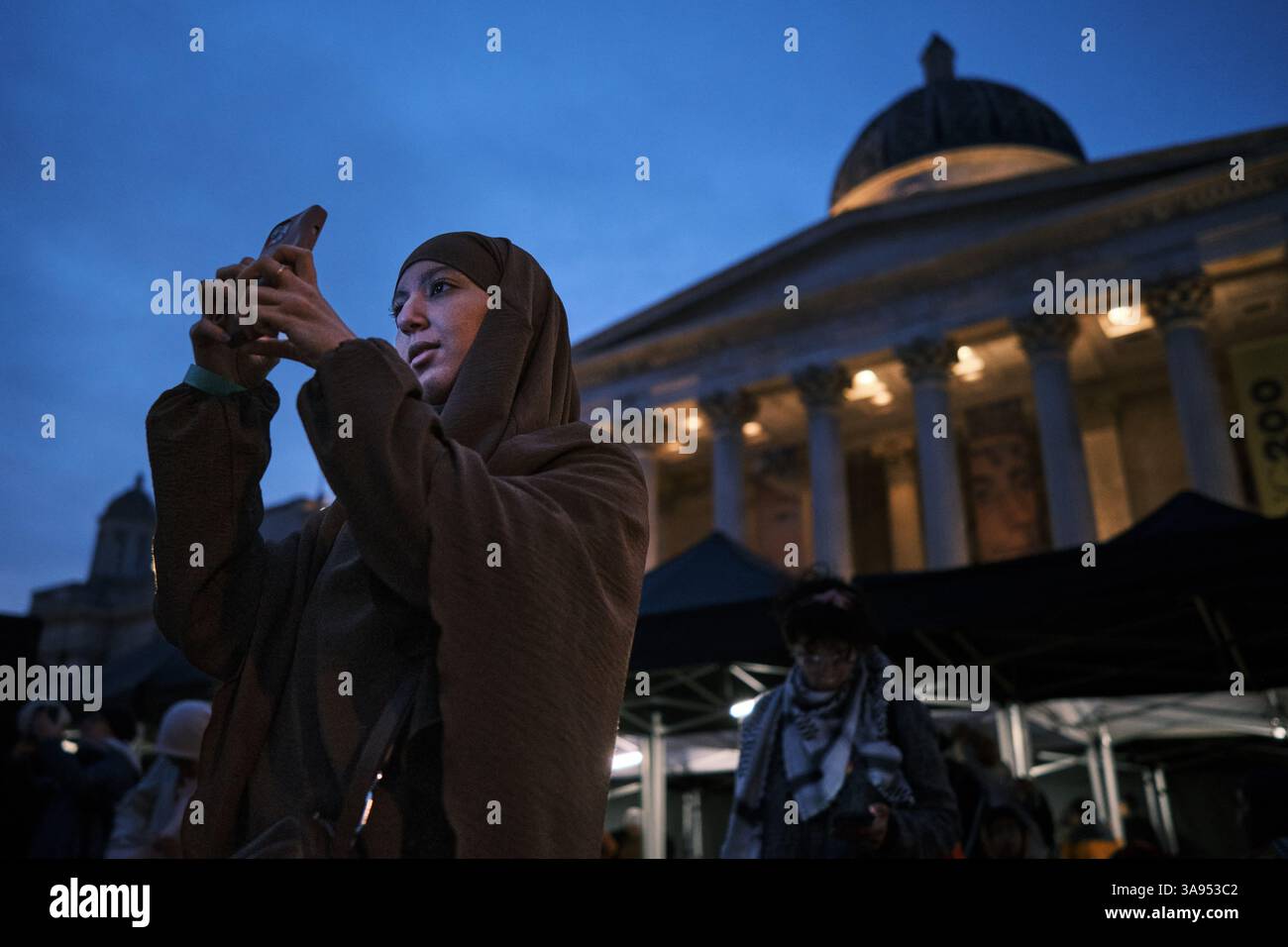 London, England, UK. 29th Mar, 2025. Open Iftar event organised by the ...