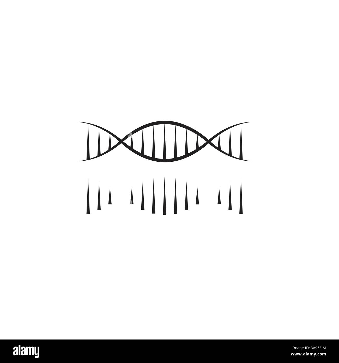 Vector Dark Grey Dna Helix Icon Stock Vector Image And Art Alamy