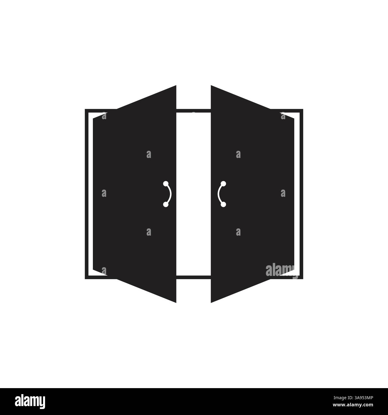 Flat door icon symbol vector Illustration Stock Vector Image & Art - Alamy