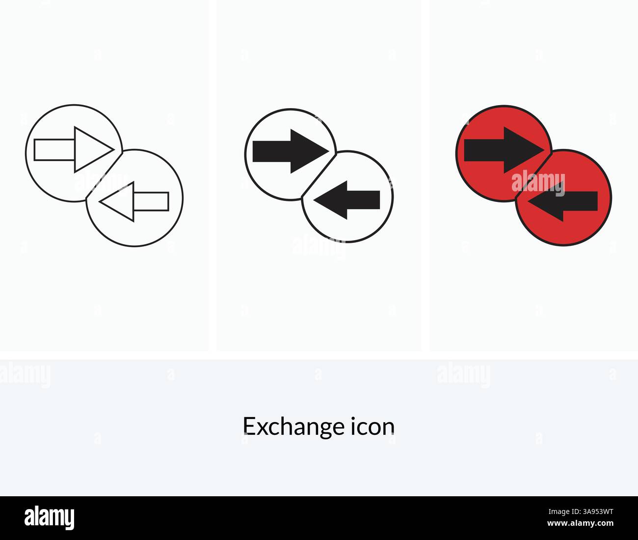 change vector icon. Linear style sign for mobile concept and web design ...