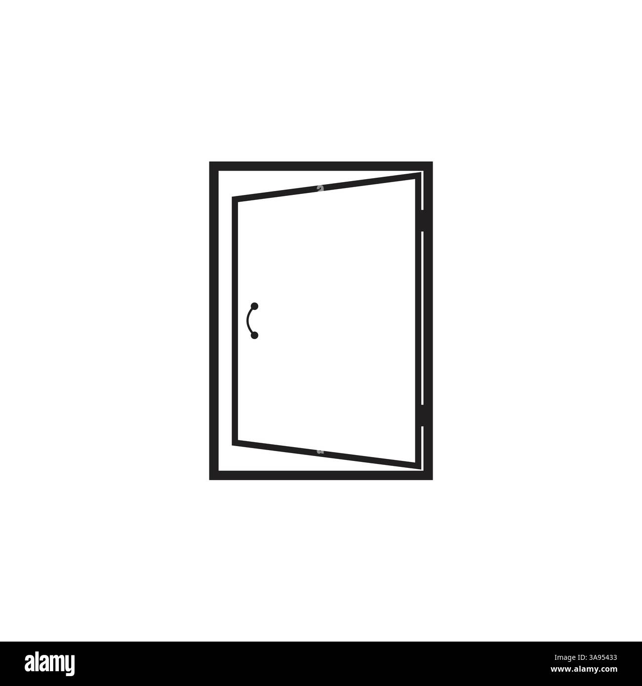 Flat door icon symbol vector Illustration Stock Vector Image & Art - Alamy