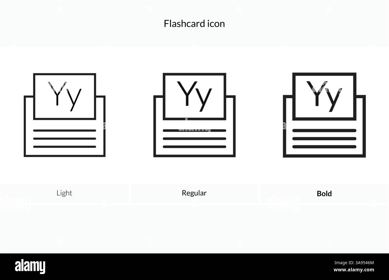 Flashcard icon. words with the letter y for kids learning English ...
