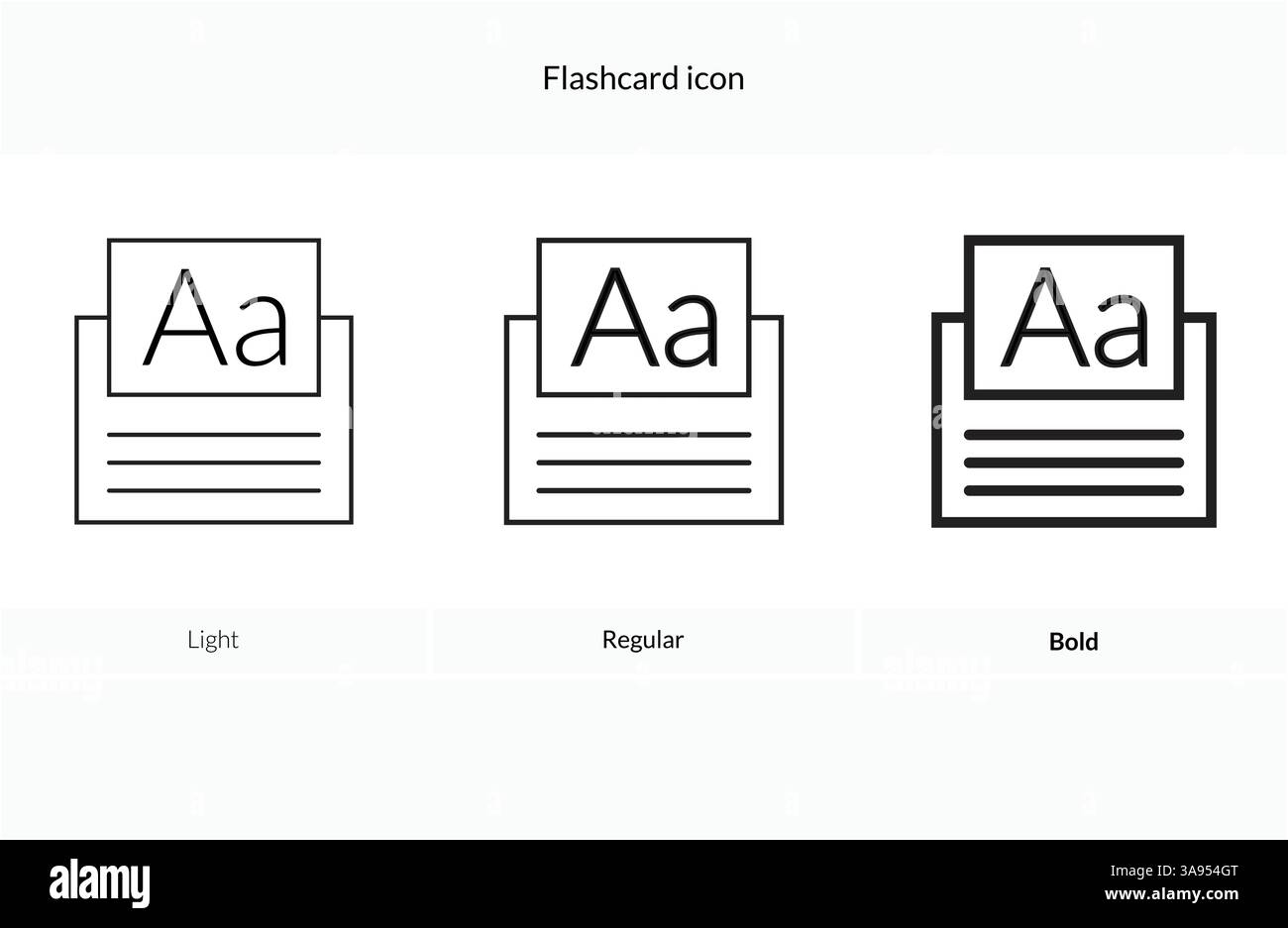Flashcard icon. words with the letter a for kids learning English ...