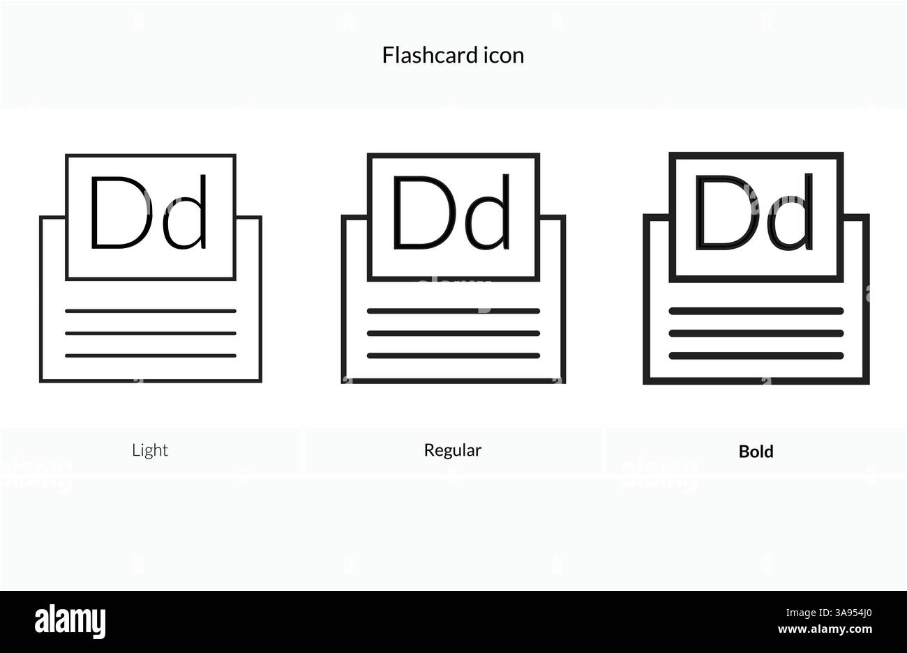 Flashcard icon. words with the letter d for kids learning English ...