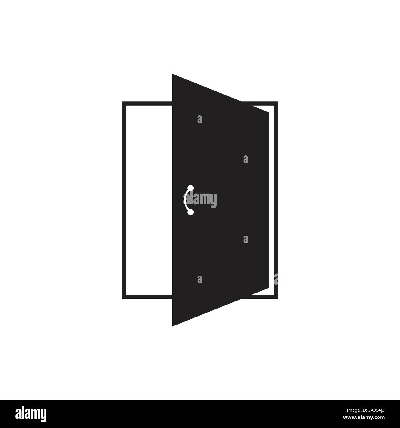 Flat door icon symbol vector Illustration Stock Vector Image & Art - Alamy
