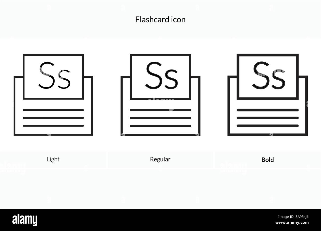 Flashcard icon. words with the letter s for kids learning English ...