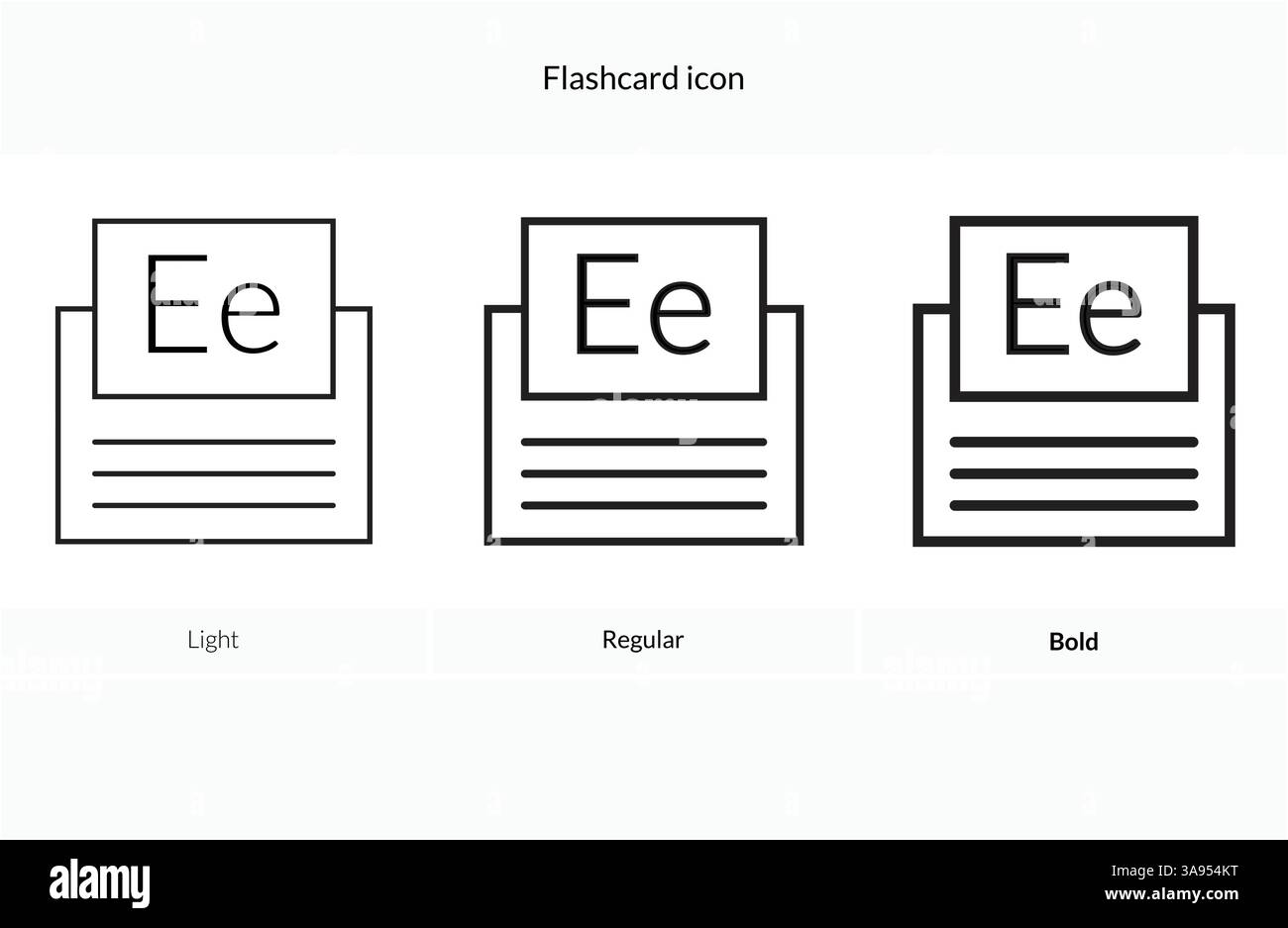 Flashcard icon. words with the letter e for kids learning English ...