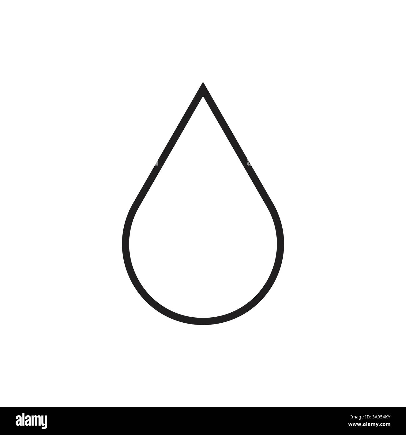 Flat drop icon symbol vector Illustration Stock Vector Image & Art - Alamy