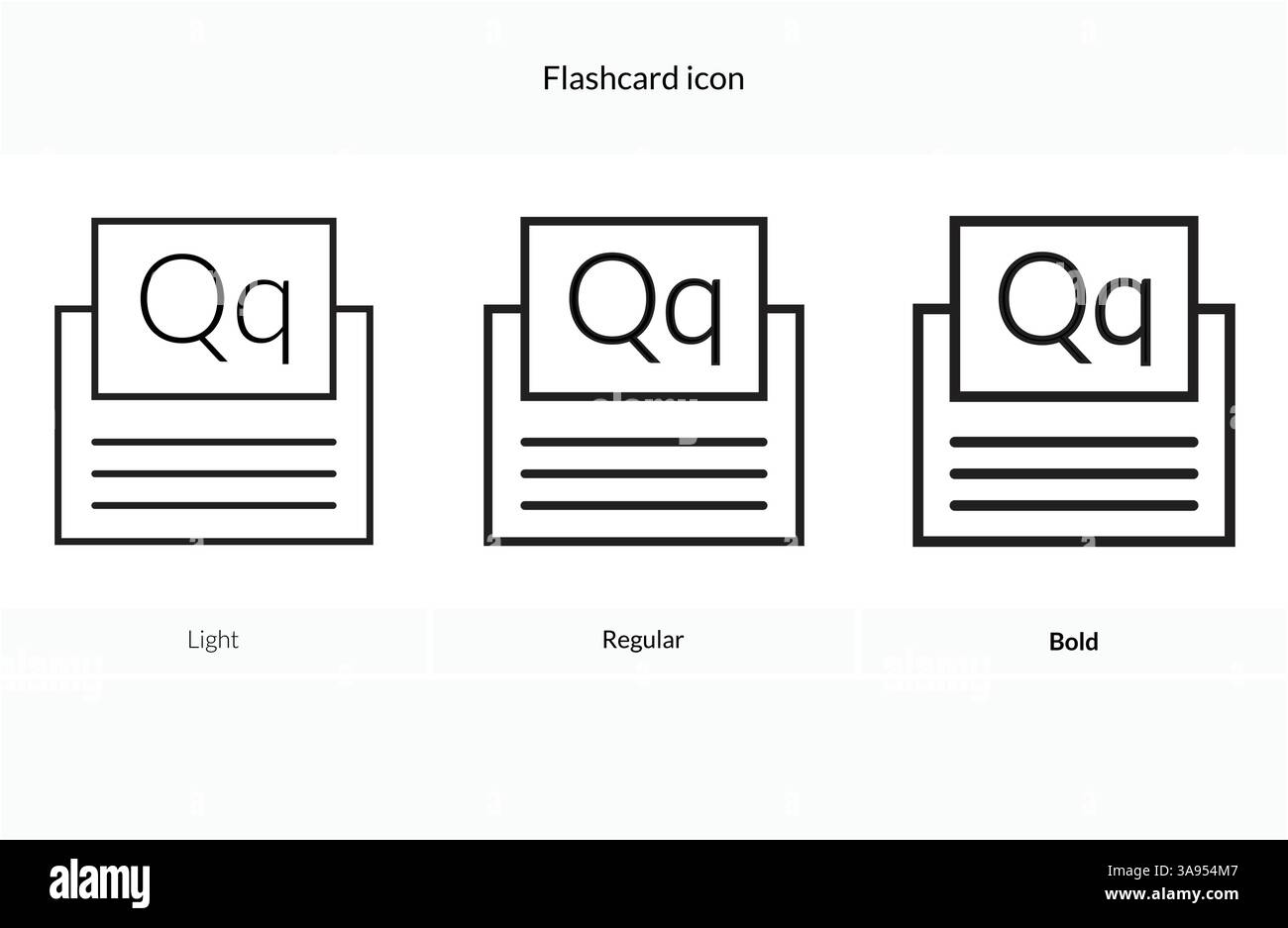 Flashcard icon. words with the letter q for kids learning English ...