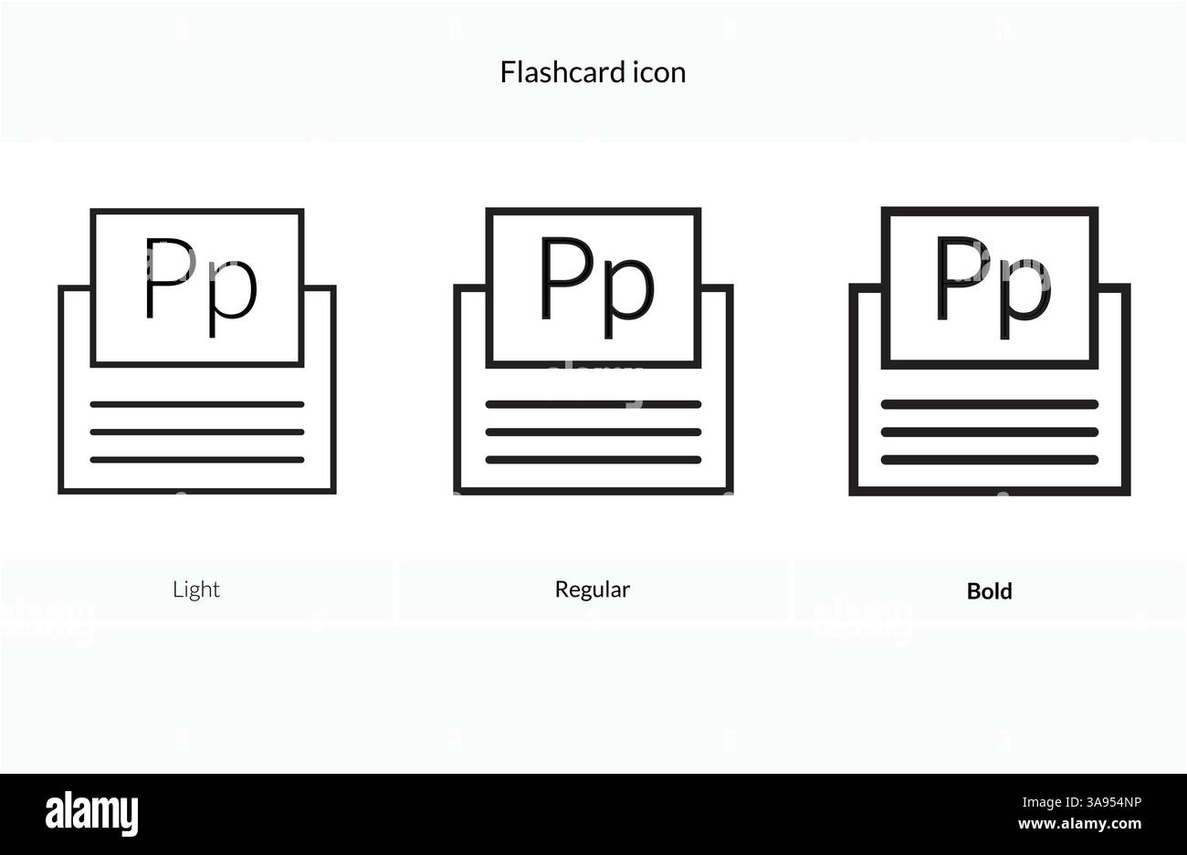 Flashcard icon. words with the letter p for kids learning English ...