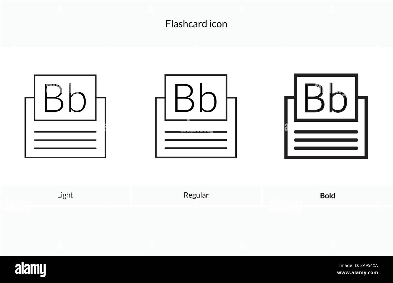 Flashcard icon. words with the letter b for kids learning English ...