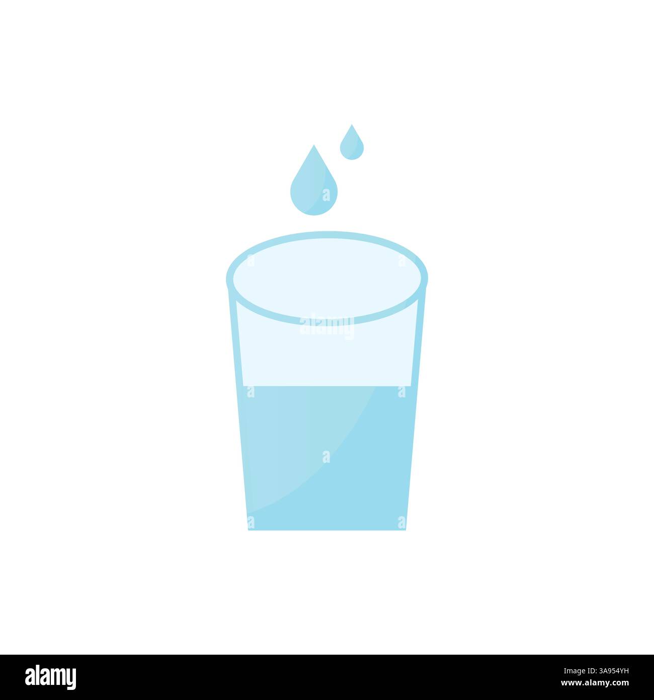 glass of water icon flat vector illustration Stock Vector Image & Art - Alamy