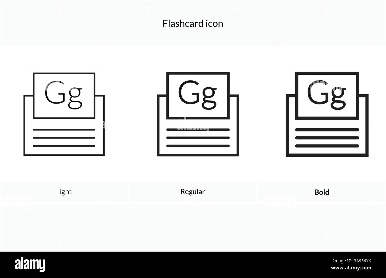 Flashcard icon. words with the letter g for kids learning English ...