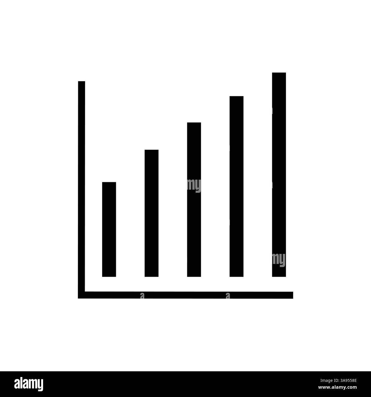 Flat graph chart icon symbol vector Illustration Stock Vector Image ...