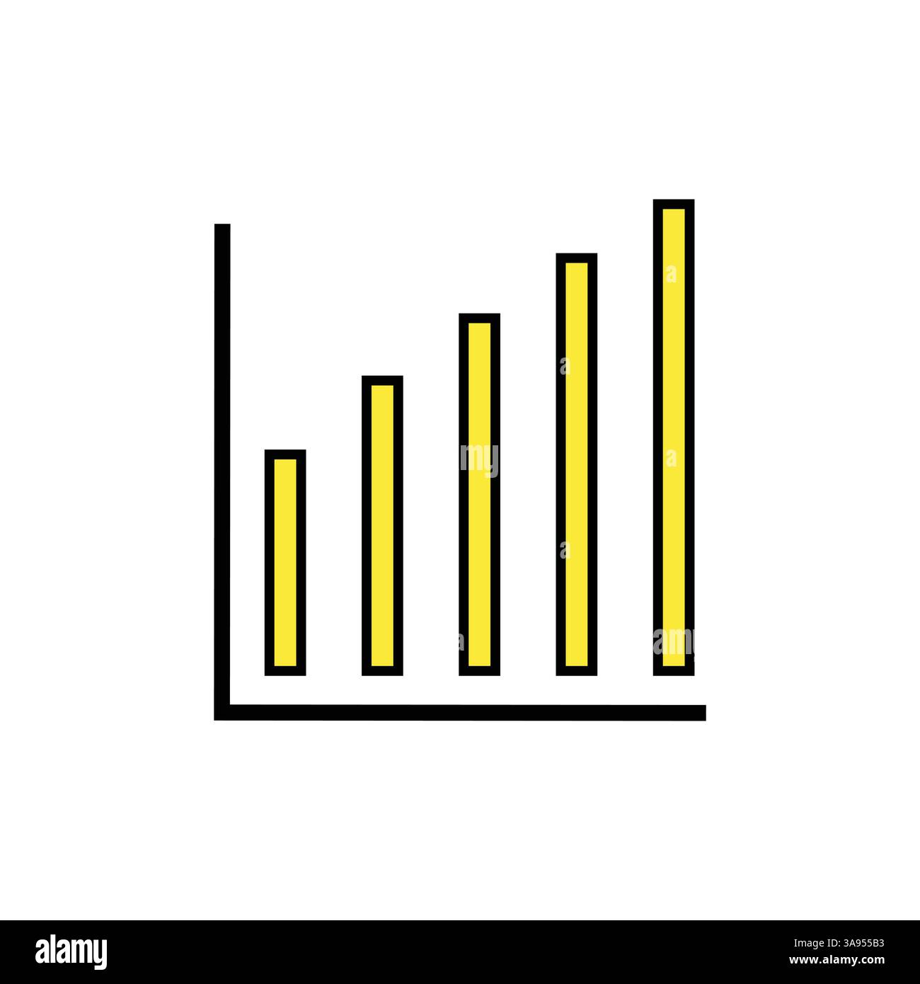 Graph chart icon flat vector illustration Stock Vector Image & Art - Alamy