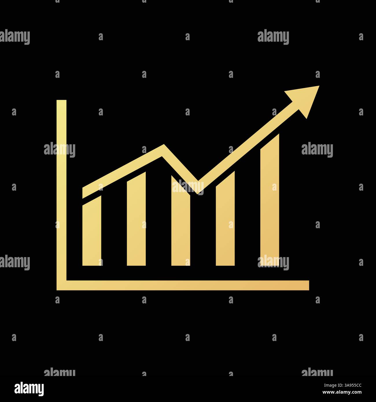 Graph chart icon flat vector illustration Stock Vector Image & Art - Alamy