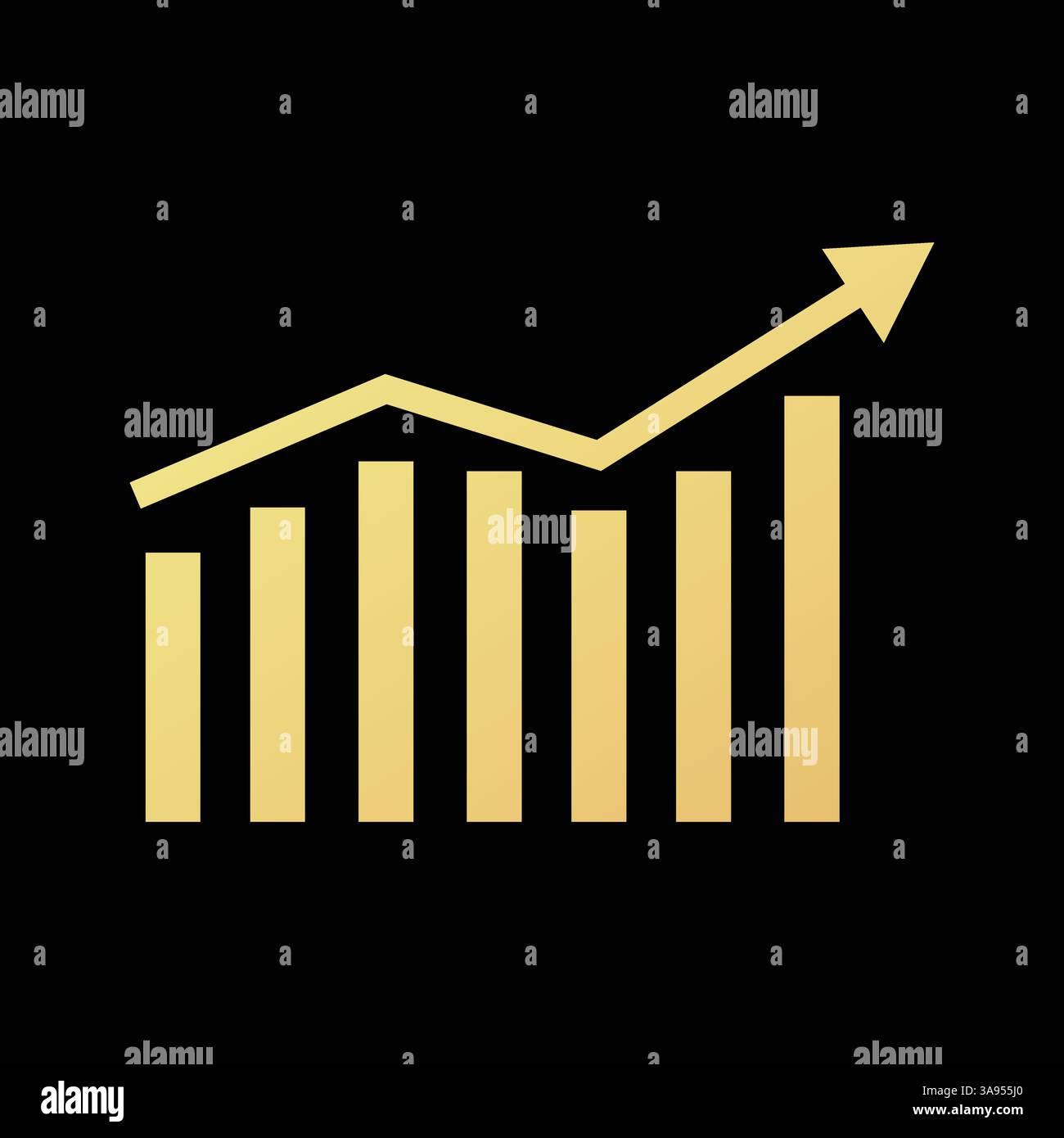 Graph chart icon flat vector illustration Stock Vector Image & Art - Alamy
