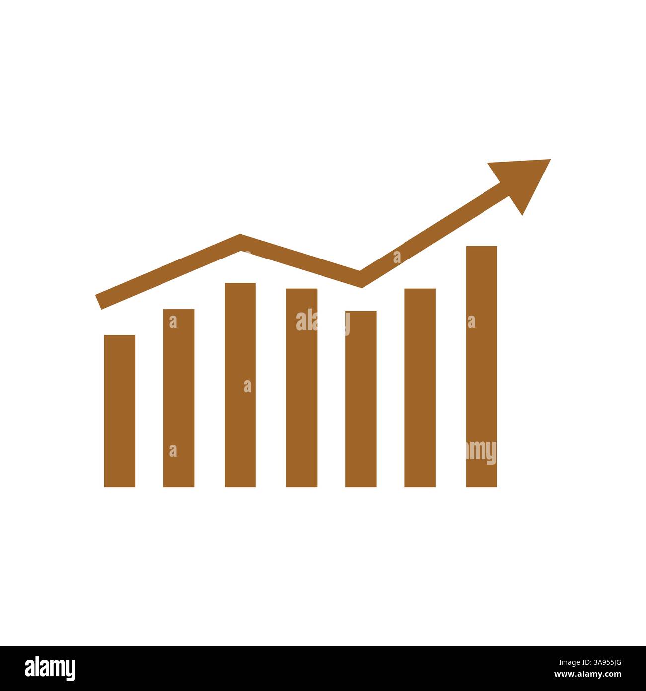 Graph chart icon flat vector illustration Stock Vector Image & Art - Alamy