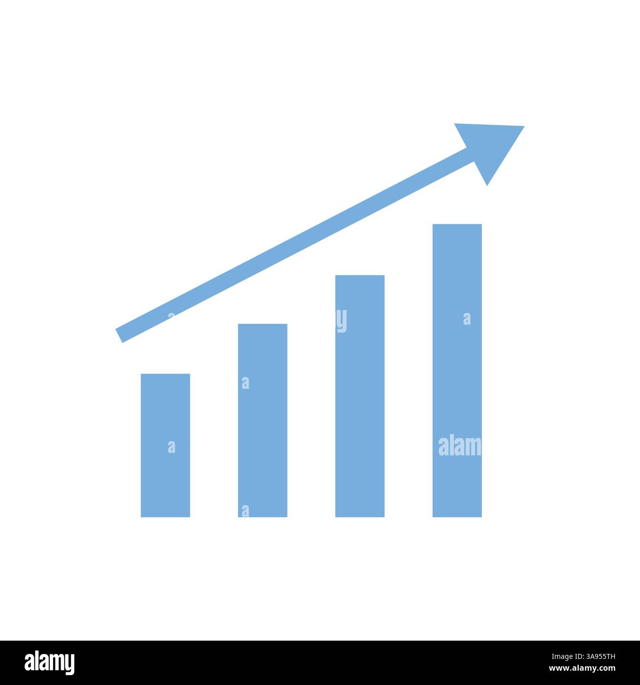 Graph chart icon flat vector illustration Stock Vector Image & Art - Alamy