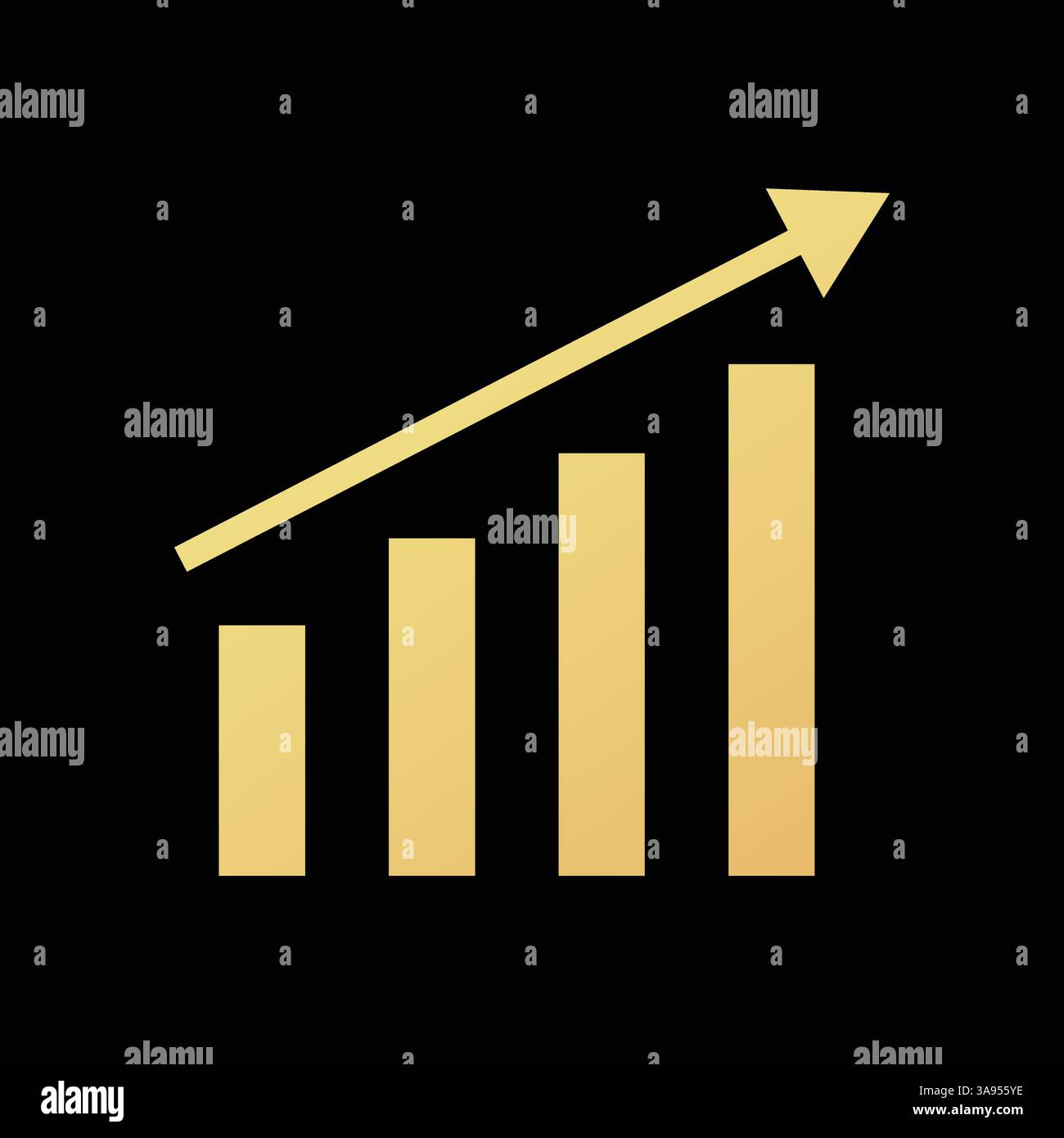 Graph chart icon flat vector illustration Stock Vector Image & Art - Alamy