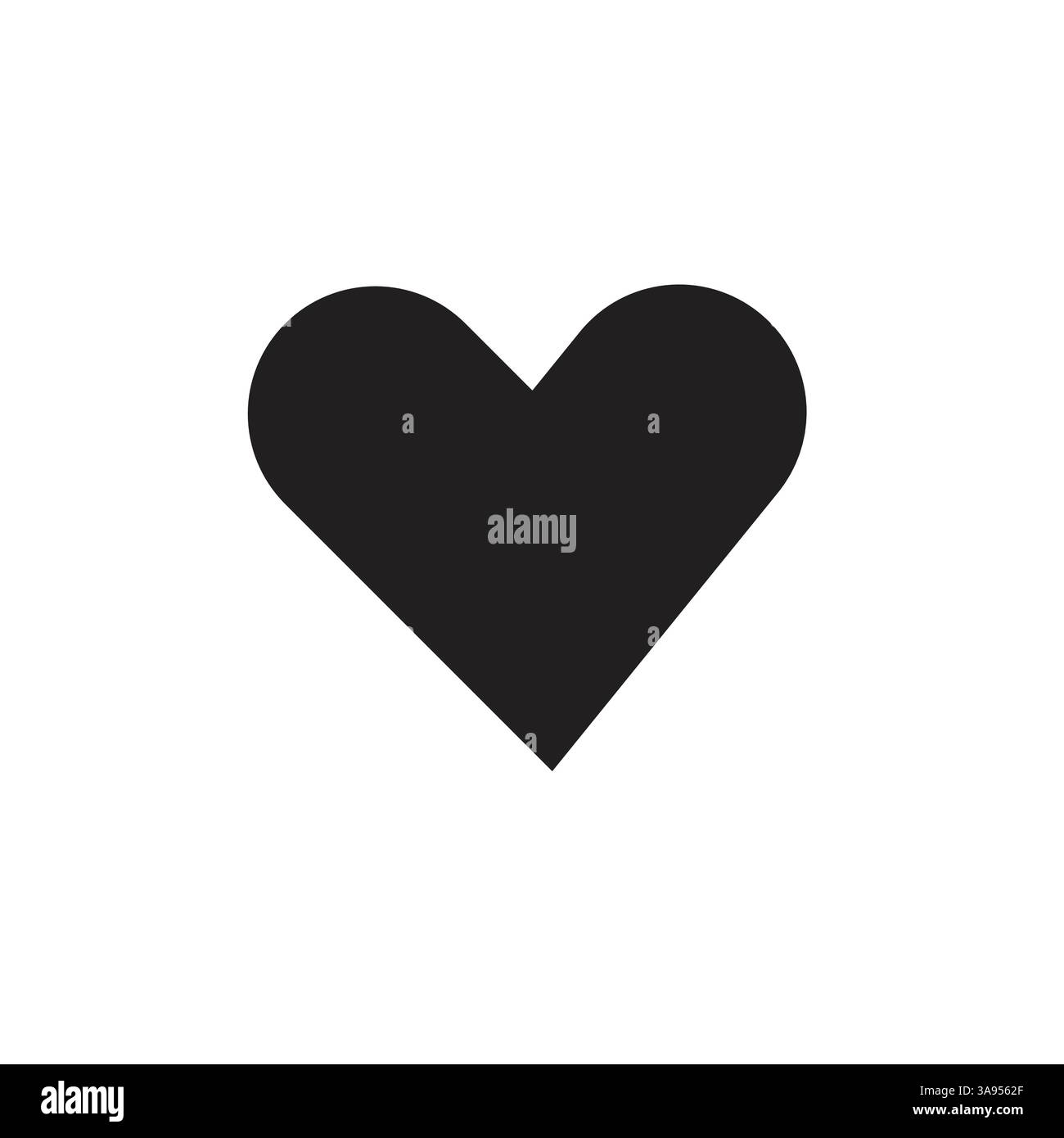 Flat heart icon symbol vector Illustration Stock Vector Image & Art - Alamy