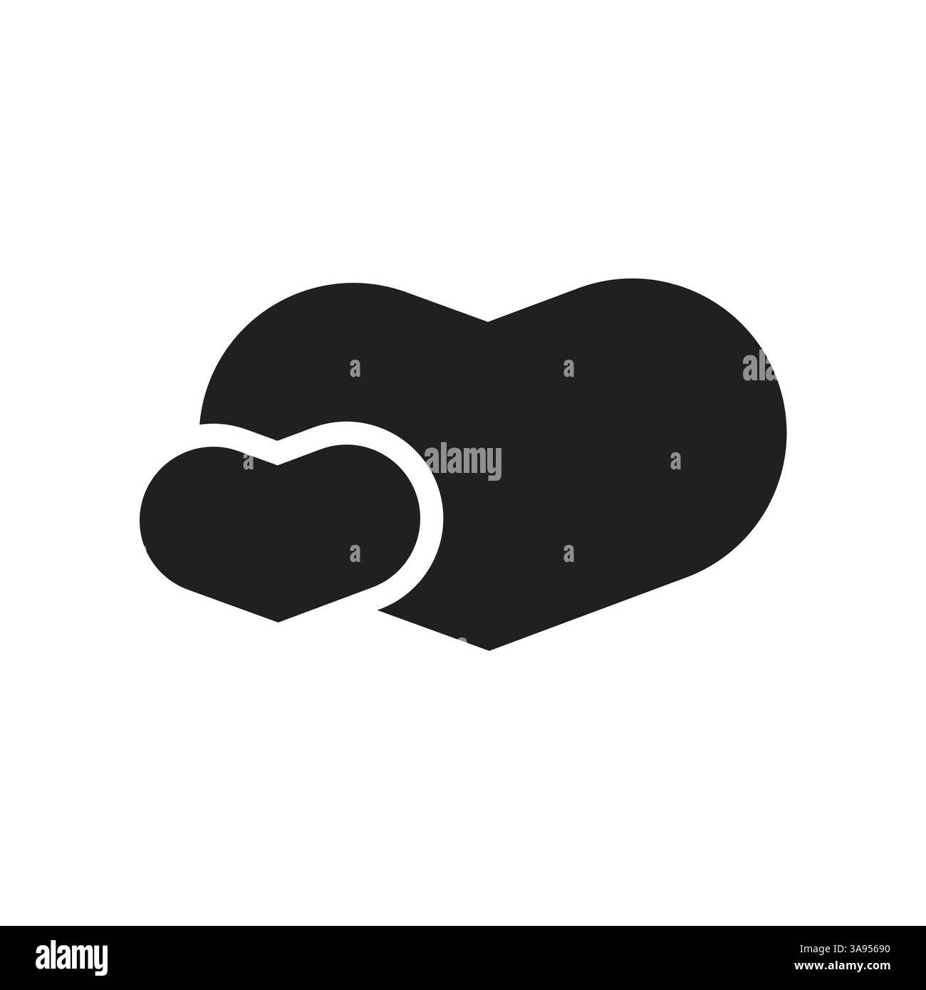 Flat Love icon symbol vector Illustration Stock Vector Image & Art - Alamy