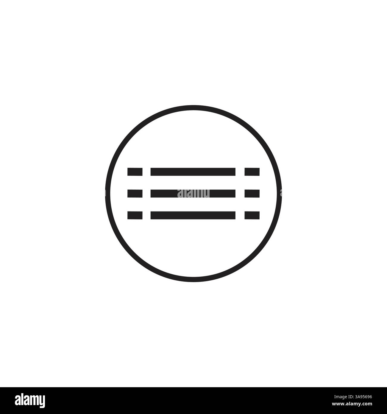 Hamburger Menu Icon - Vector illustration Stock Vector Image & Art - Alamy