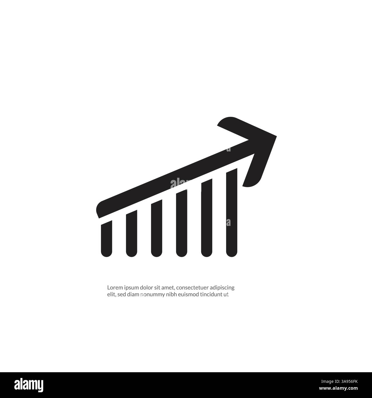 Graph chart icon vector. Growth icon symbol Stock Vector Image & Art ...